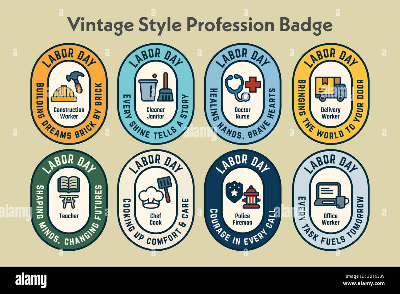 Labour day classic Stock Vector Images - Alamy