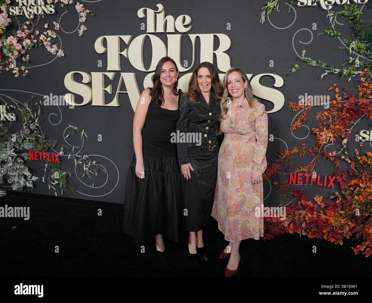 (L-R) Tracey Wigfield Tina Fey and Lang Fisher at the Netflix's THE ...