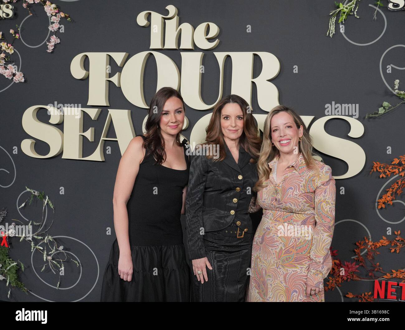(L-R) Tracey Wigfield Tina Fey and Lang Fisher at the Netflix's THE ...