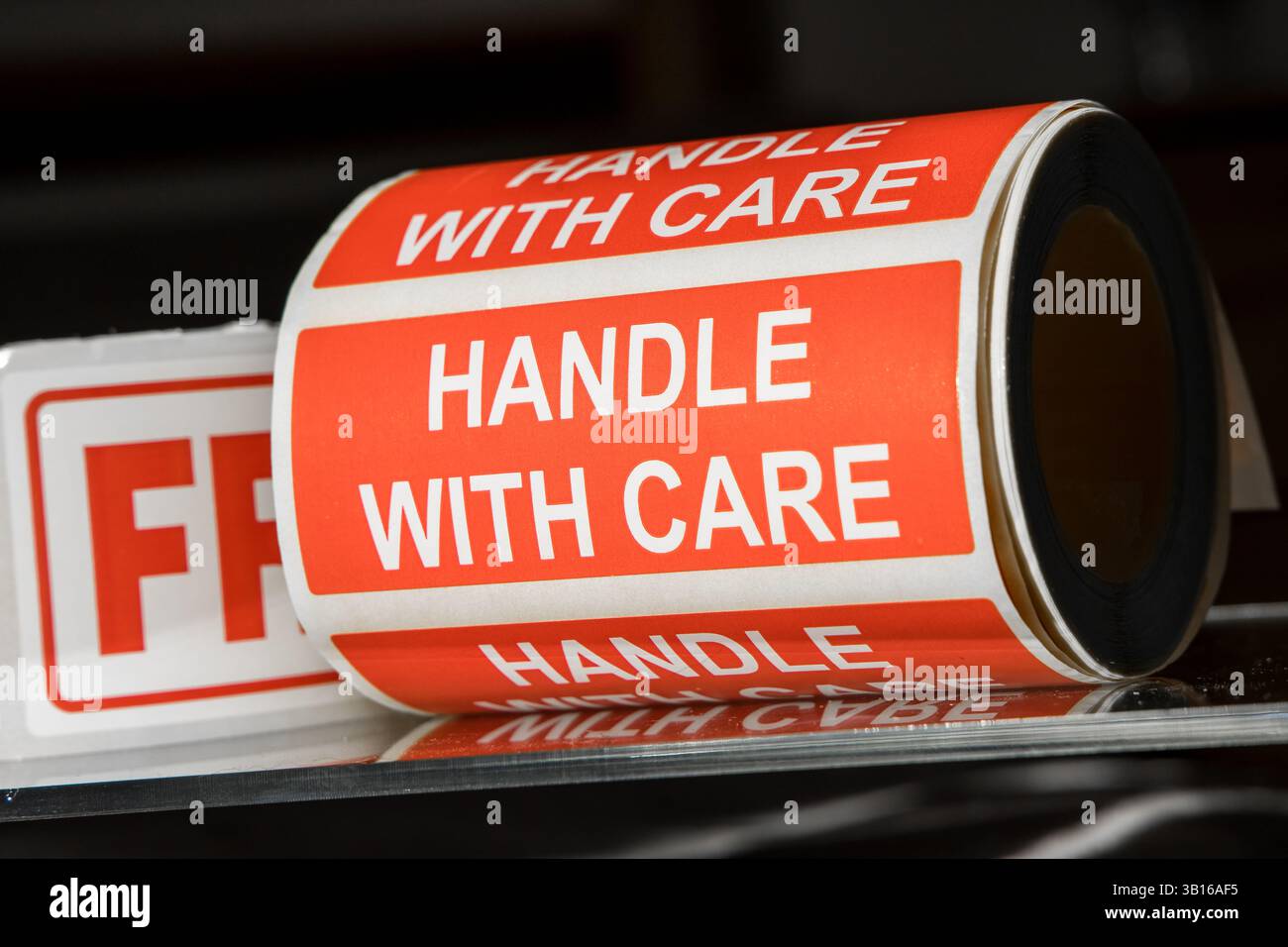 Fragile Handle With Care Sticker roll. Warning labels stickers tape ...