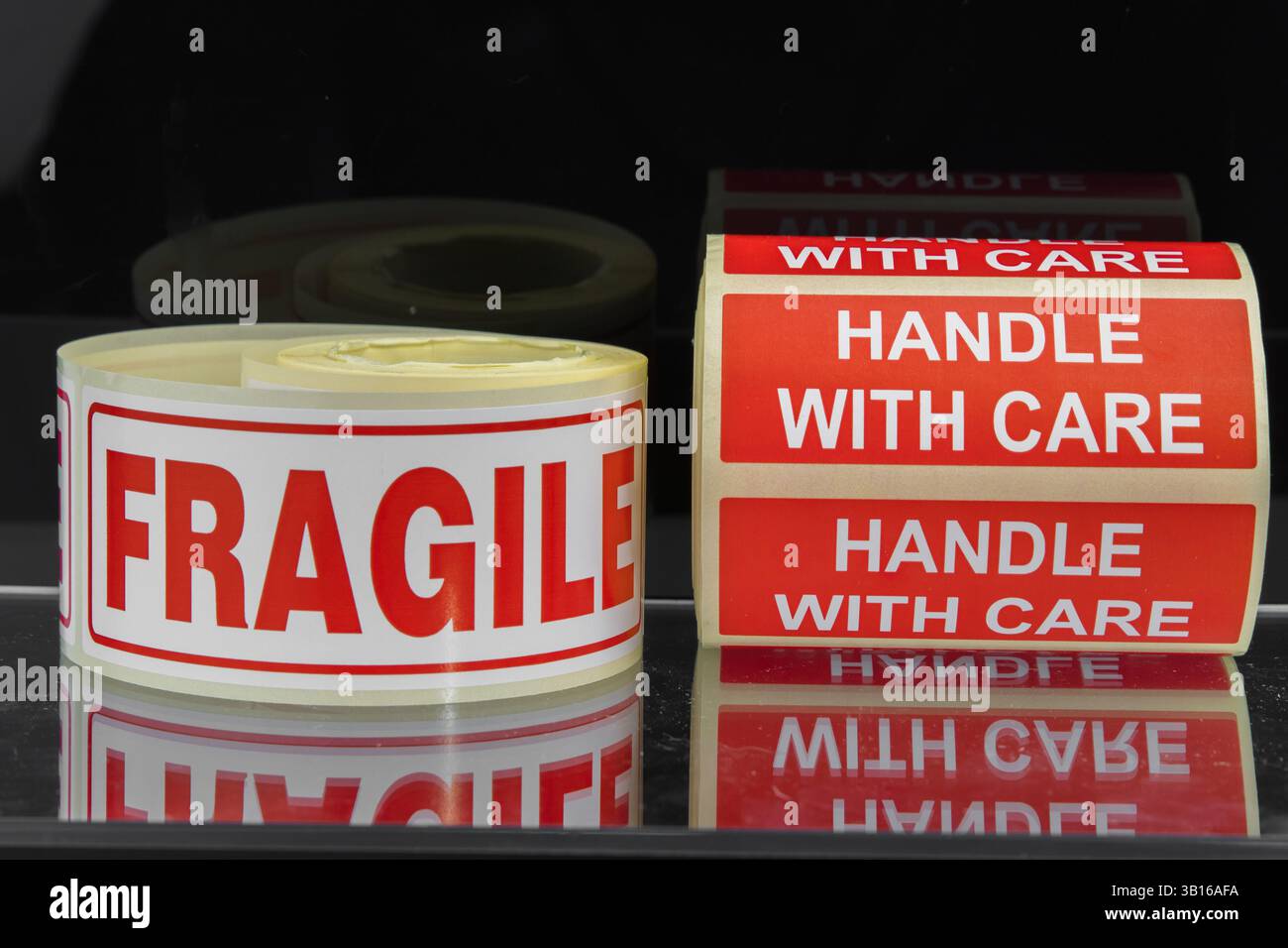 Fragile Handle With Care Sticker roll. Warning labels stickers tape ...