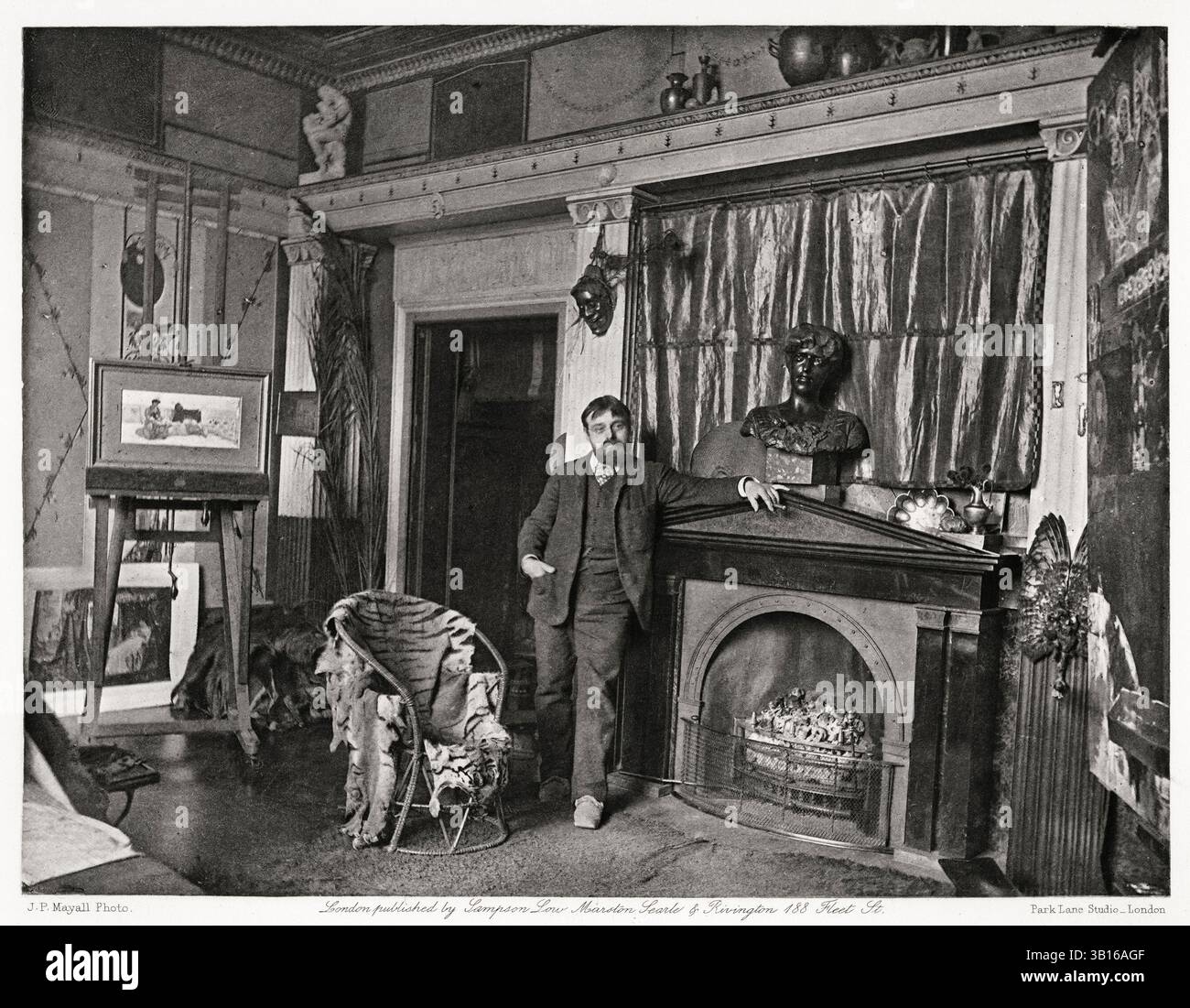 Alma Tadema. Portrait photograph of the Dutch painter Sir Lawrence Alma ...