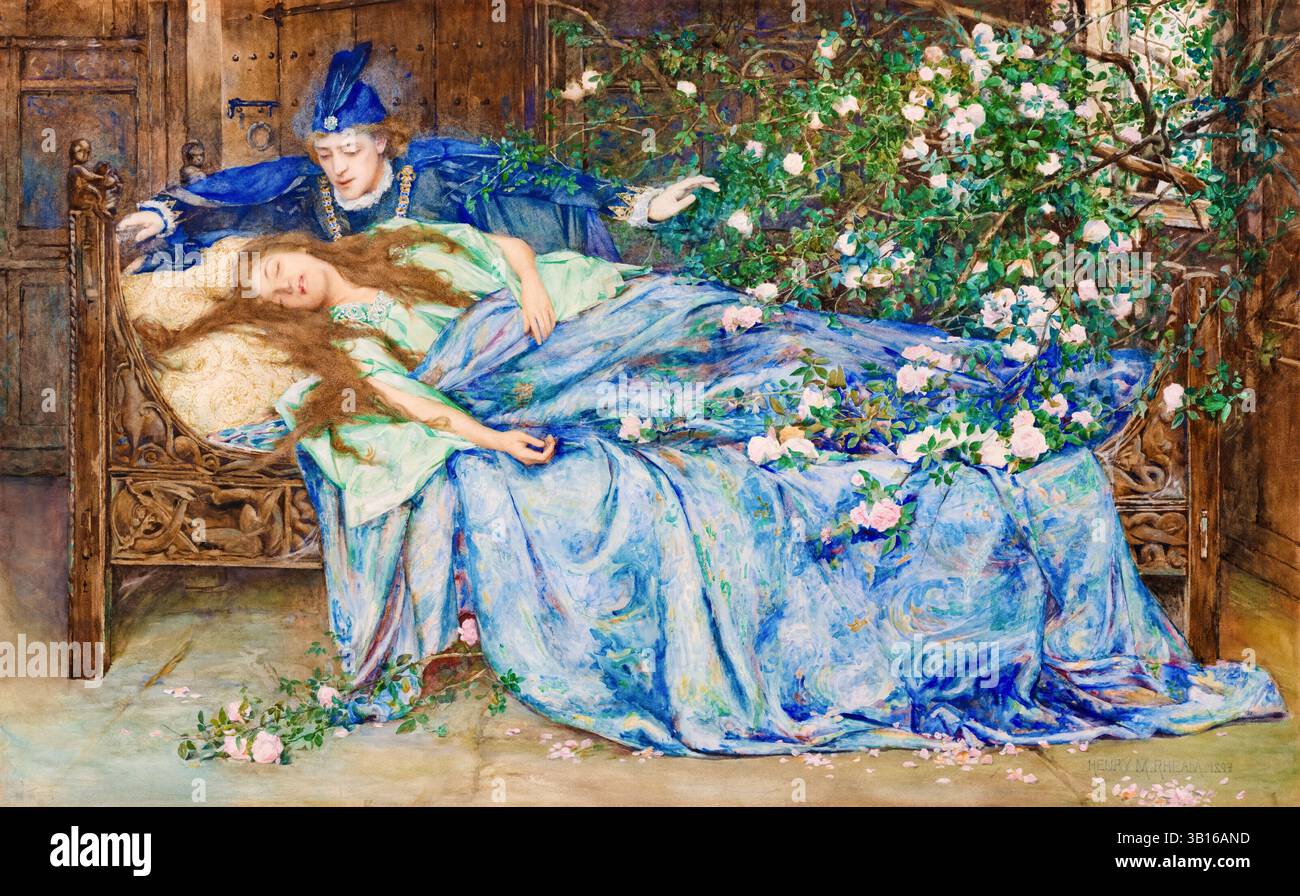 Henry meynell rheam sleeping beauty hi-res stock photography and images ...