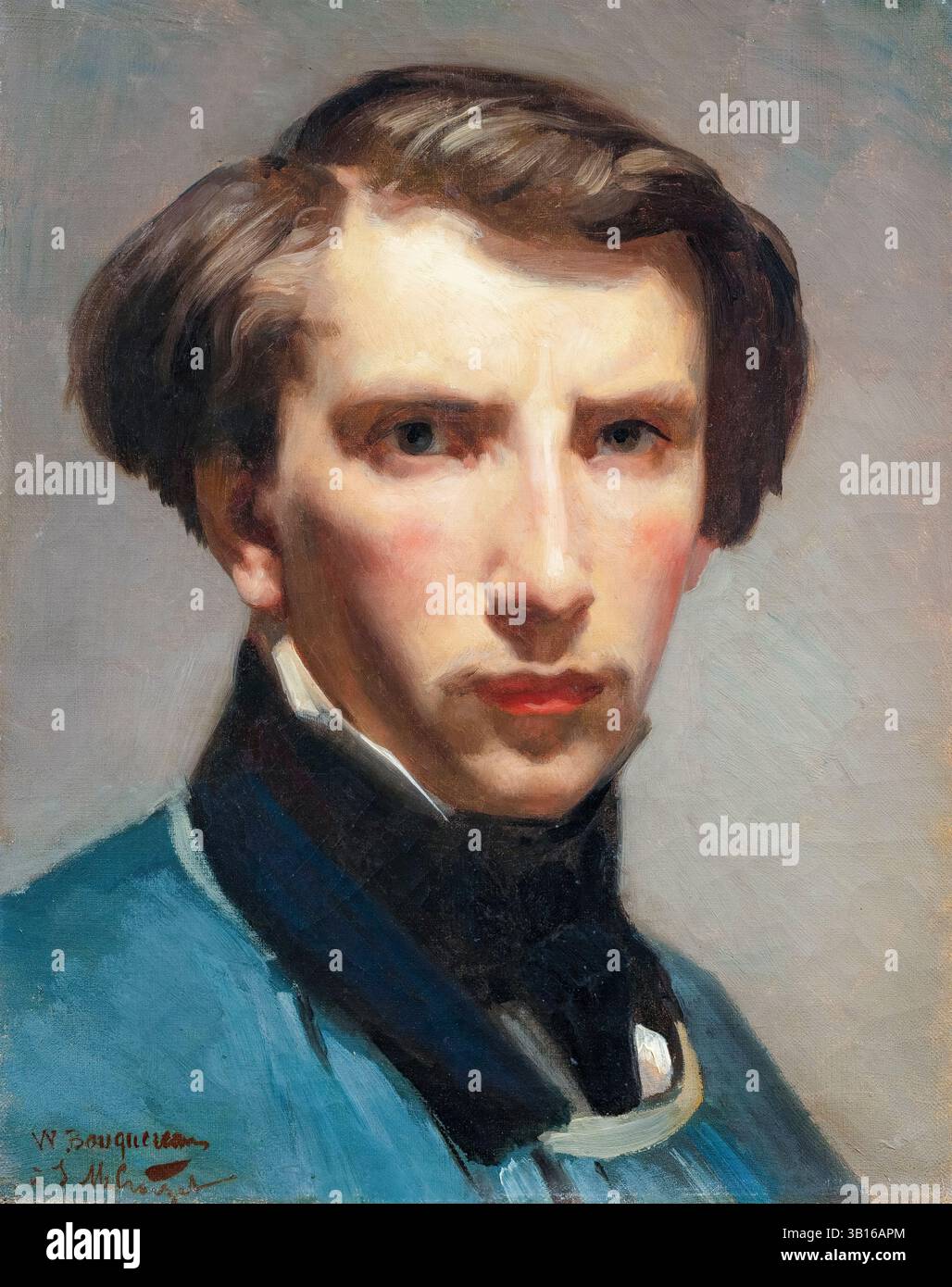 Bouguereau. Self-portrait painting of the French academic painter ...