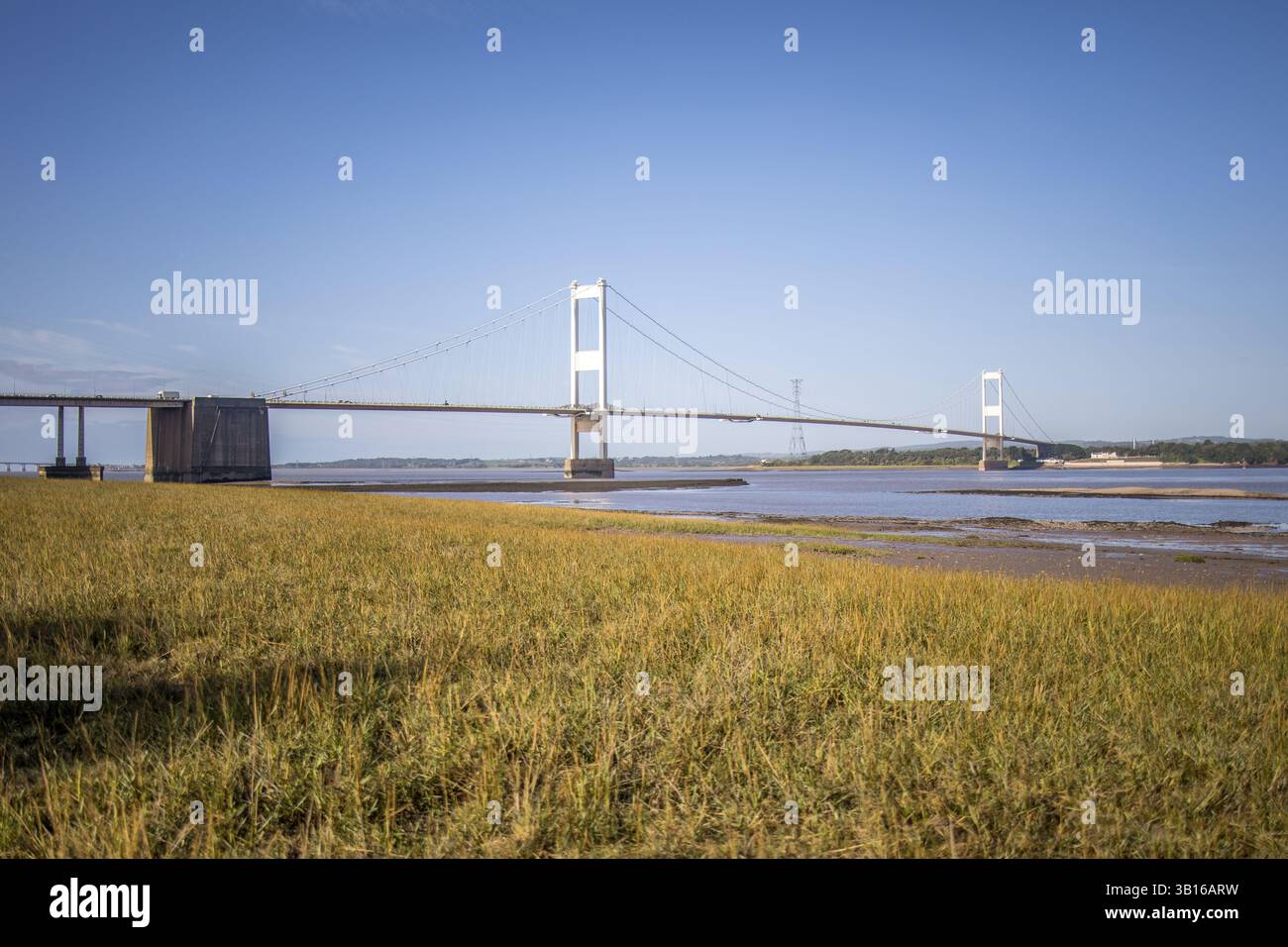 Severn Bridge, First Severn Bridge, Linking Wales and England, UK Stock ...