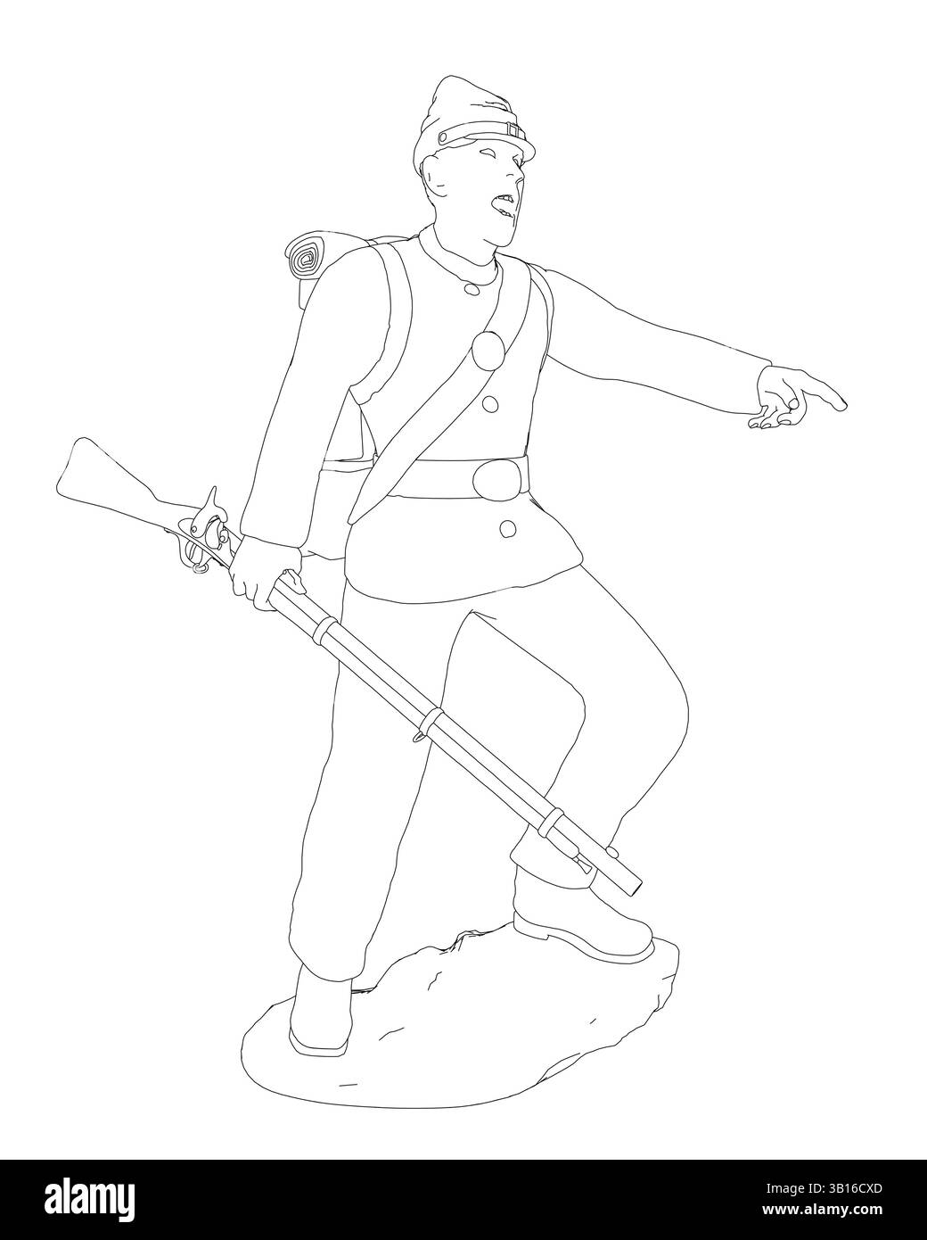 Man in military style Stock Vector Images - Alamy