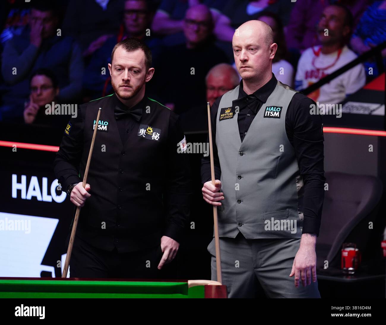 Chris Wakelin during his match with Mark Allen (left) on day seven of ...