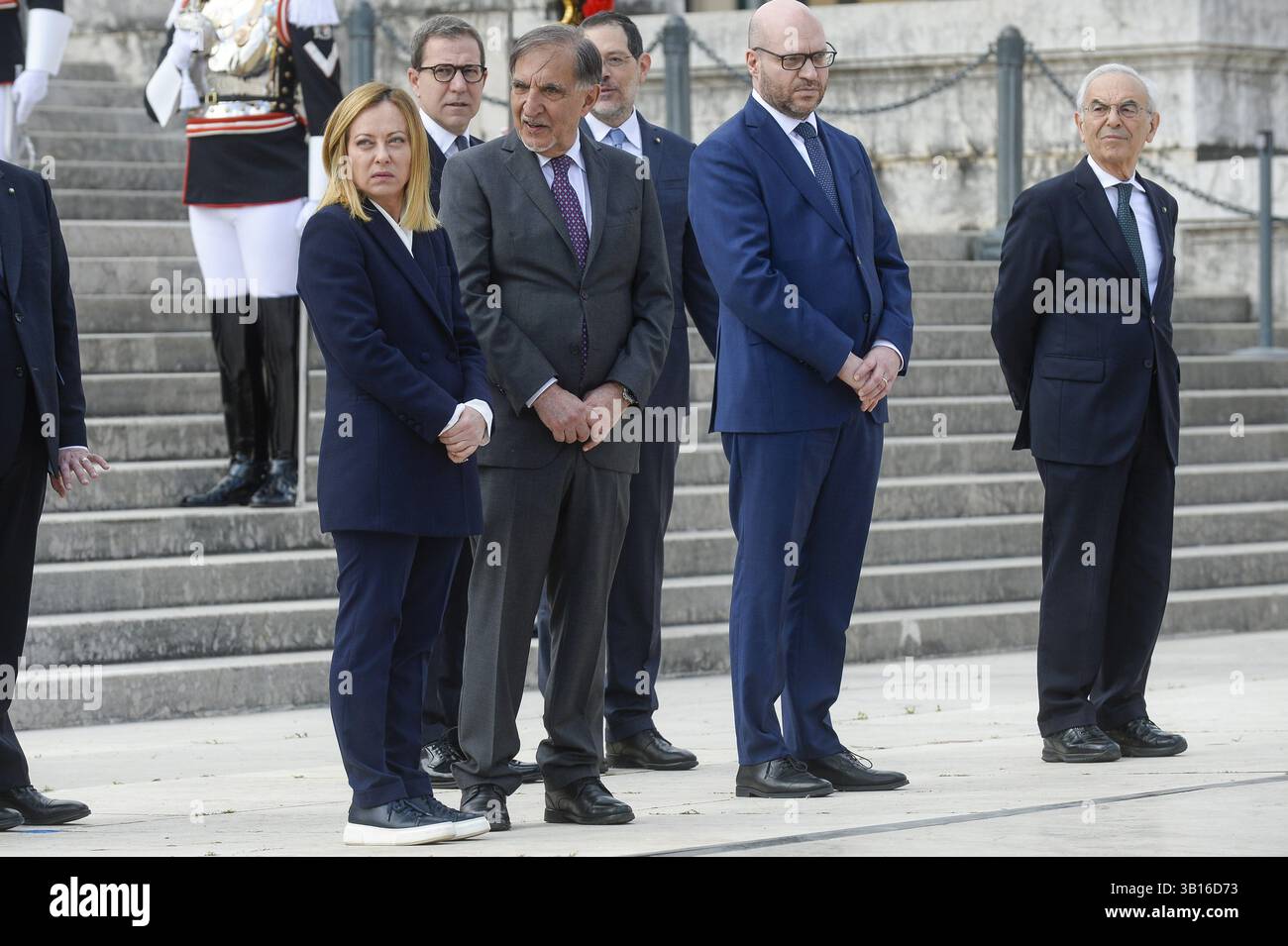 Rome, Liberation Day Altar of the Fatherland commemoration of the 80th ...