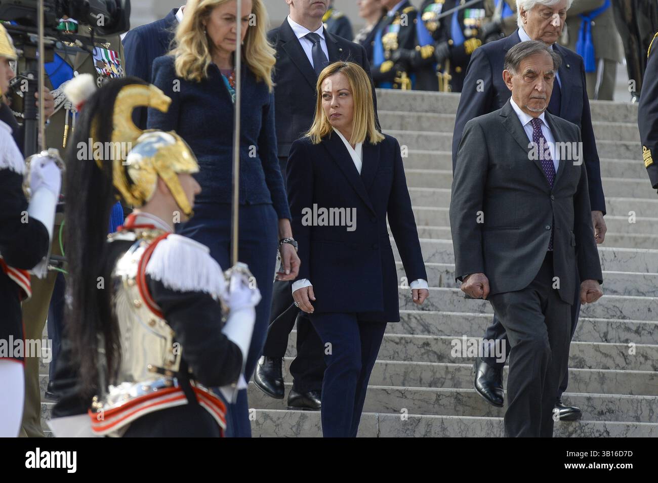 Rome, Liberation Day Altar of the Fatherland commemoration of the 80th ...