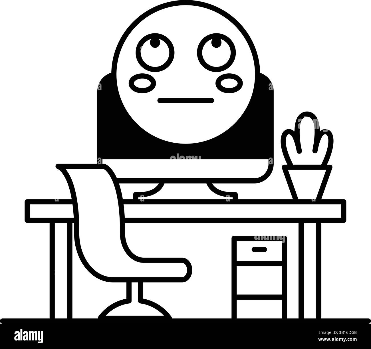 Cartoon design manager Black and White Stock Photos & Images - Alamy