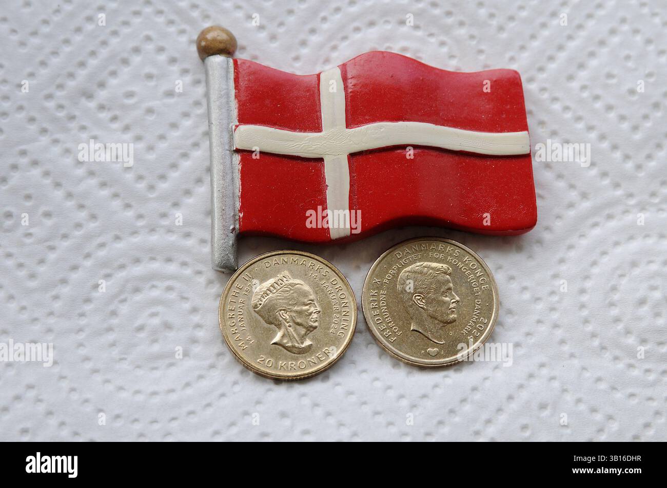 Copenhagen/ Denmark/25 april 2025 /Danish currency and new danish 20 ...