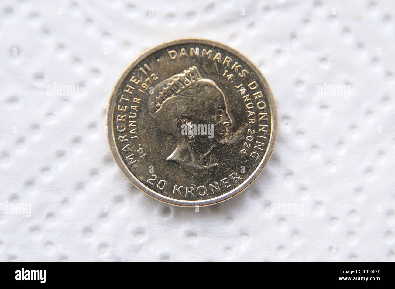 Copenhagen/ Denmark/25 april 2025 /Danish currency and new danish 20 ...