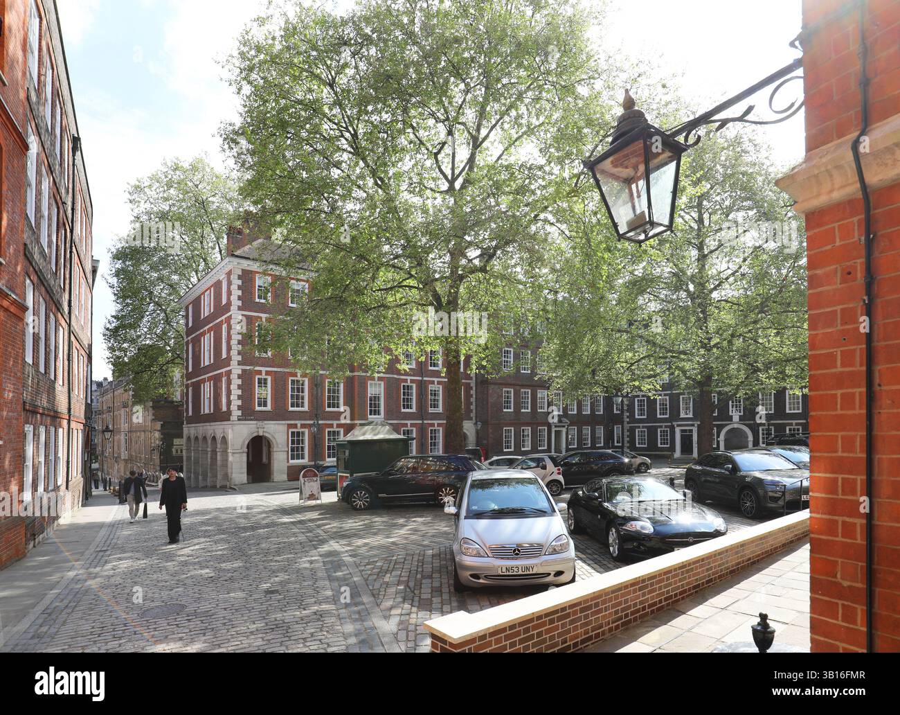 Temple Lane, London, UK. Legal district in the City of London. Shows ...