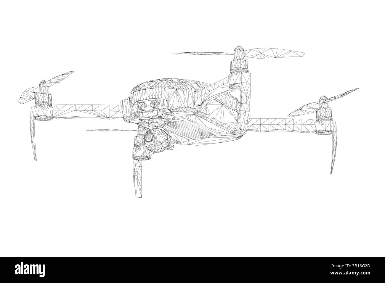 A black and white drawing of a drone Stock Vector Image & Art - Alamy