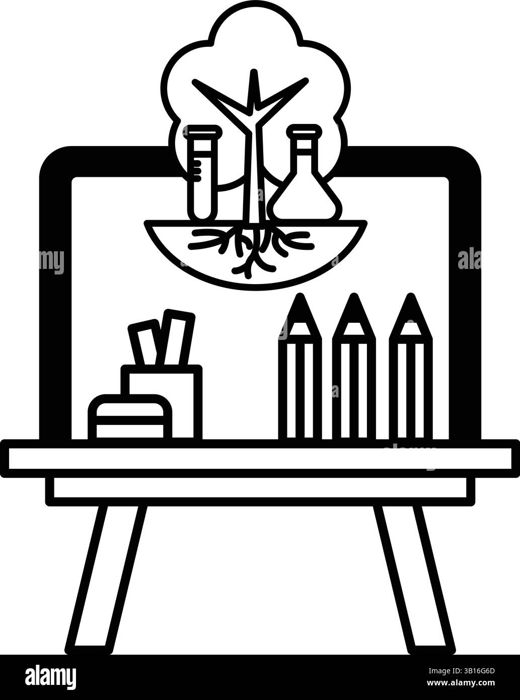 Test holder Stock Vector Images - Alamy