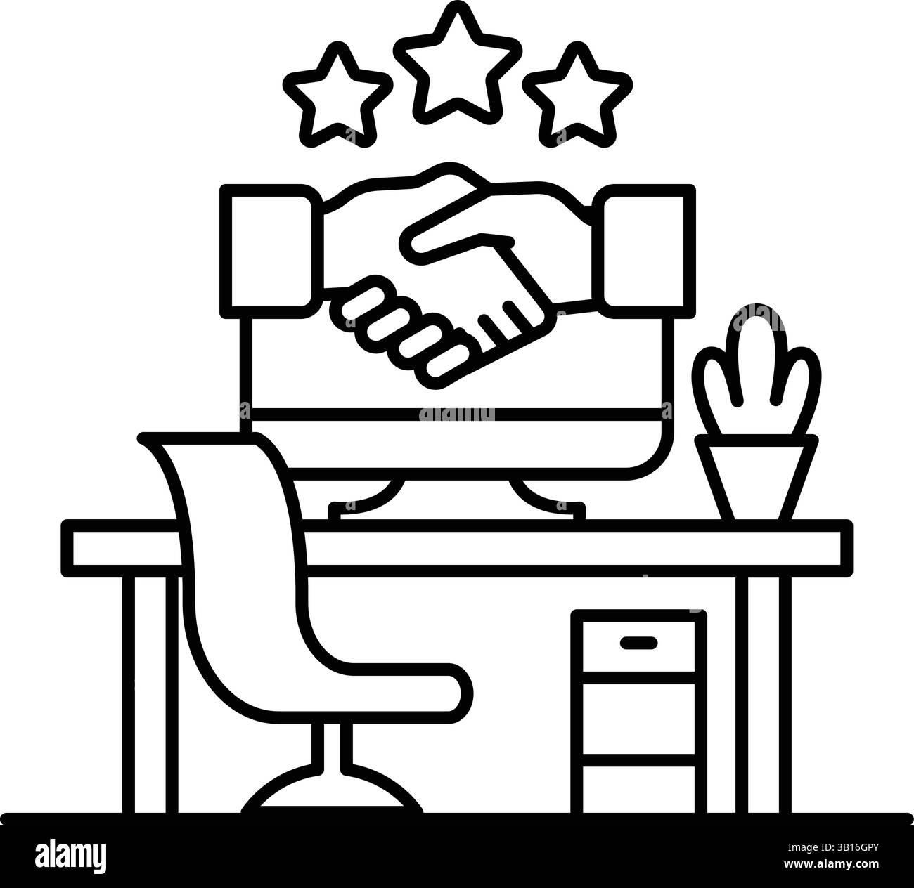 Computer monitor star on hi-res stock photography and images - Alamy