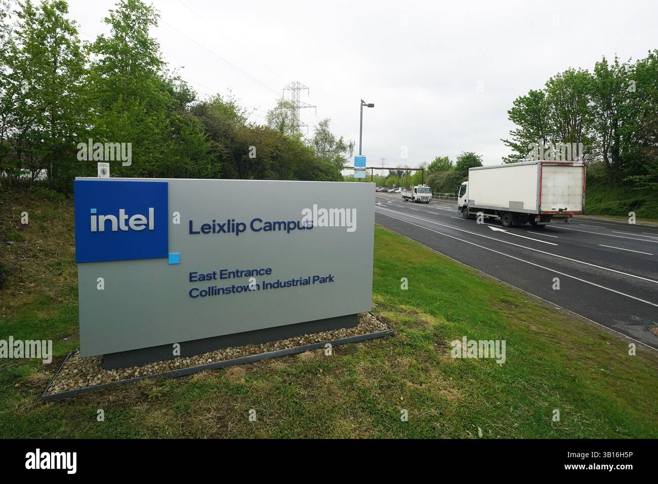 A general view of Intel's Fab 34 manufacturing facility in Leixlip, Co ...