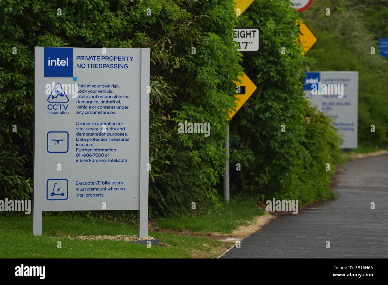 A general view of Intel's Fab 34 manufacturing facility in Leixlip, Co ...