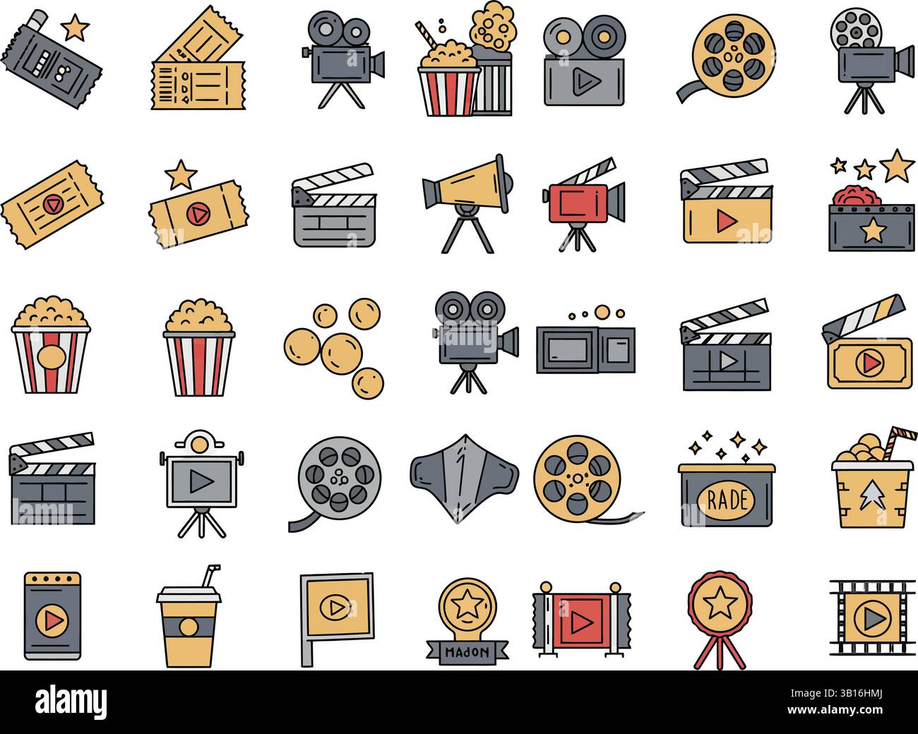 Minimalist cinema graphics hi-res stock photography and images - Alamy
