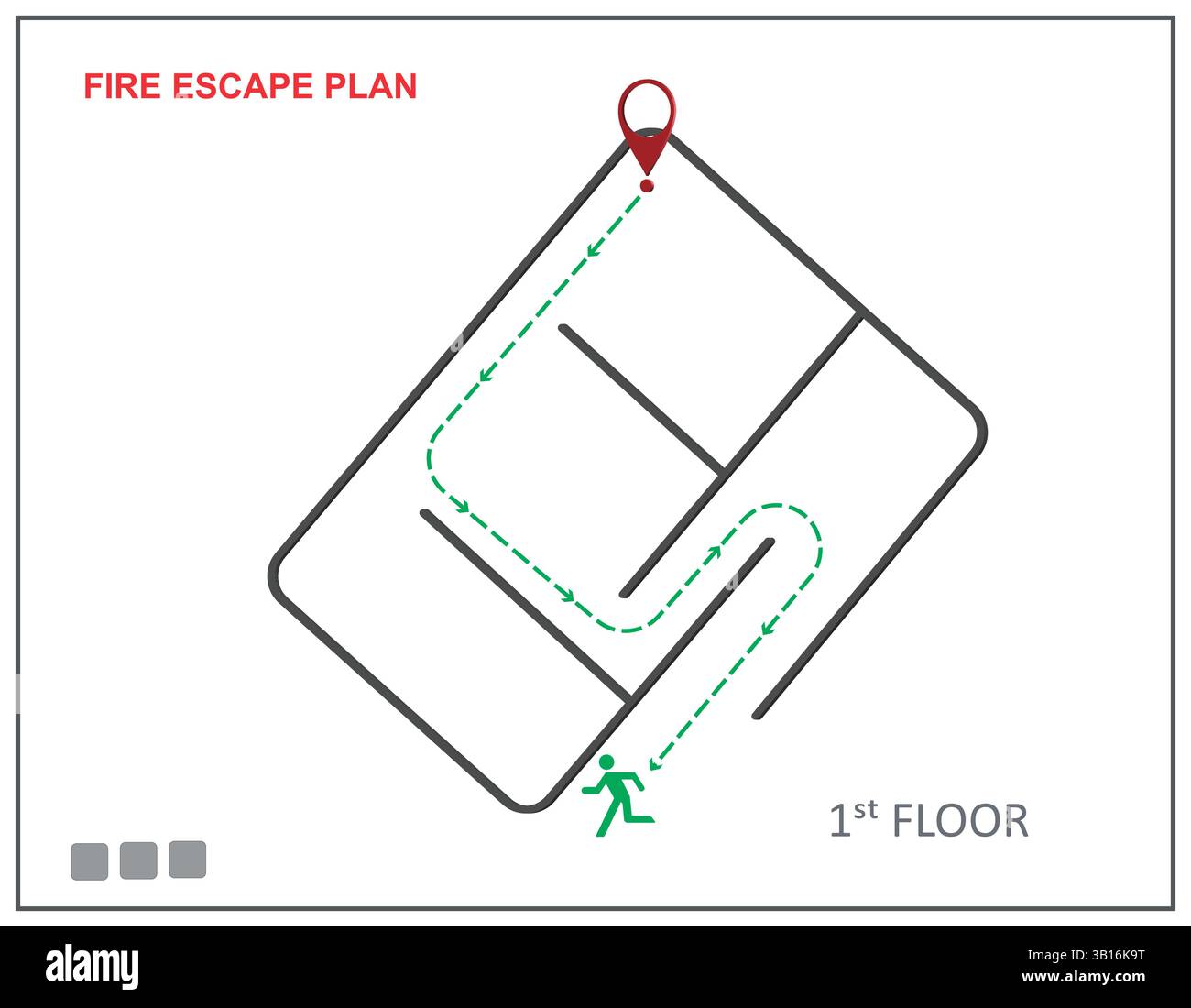 Fire action plan Stock Vector Images - Alamy