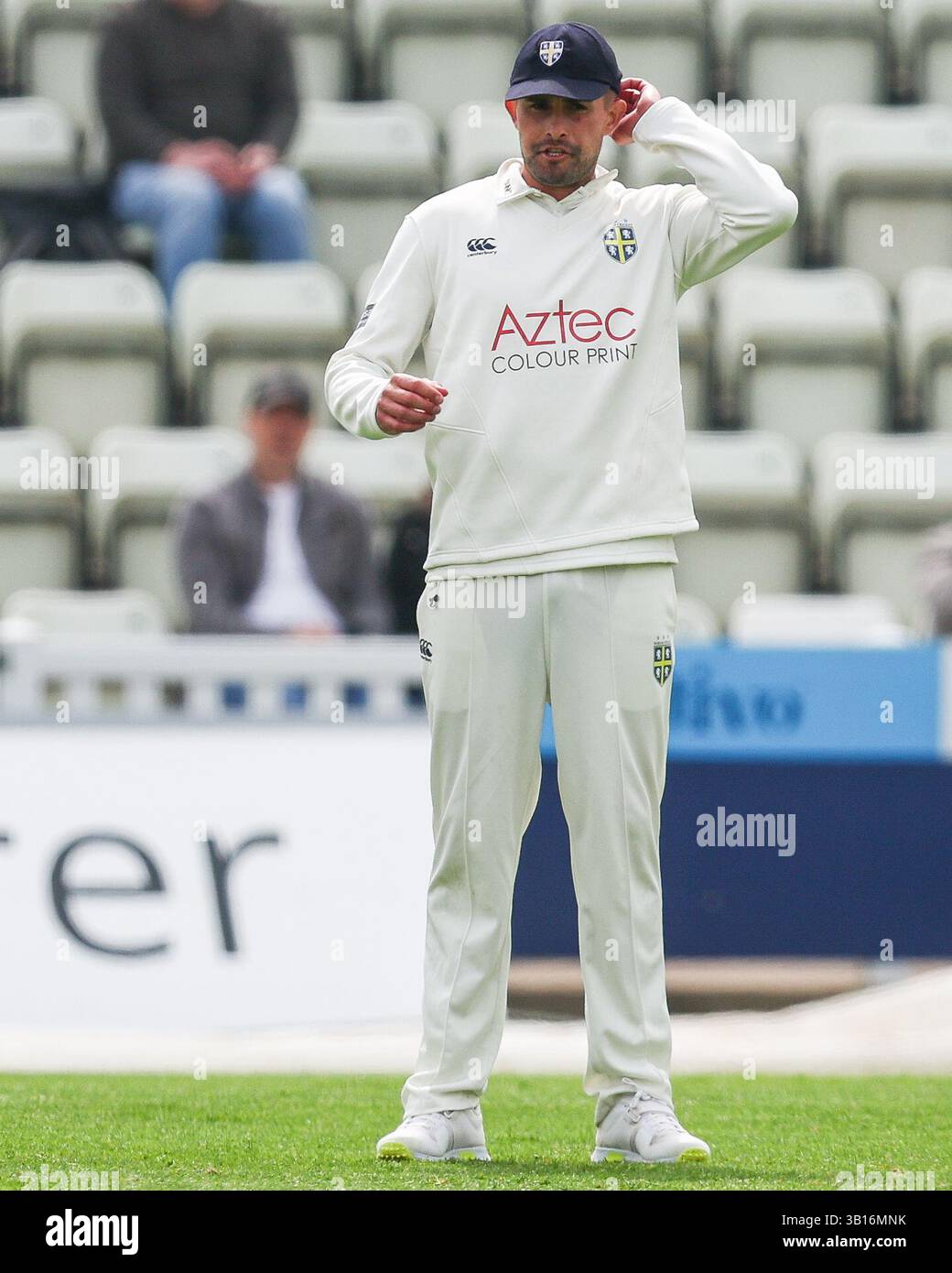 #15, Will Rhodes of Durham during the County Championship Division One ...