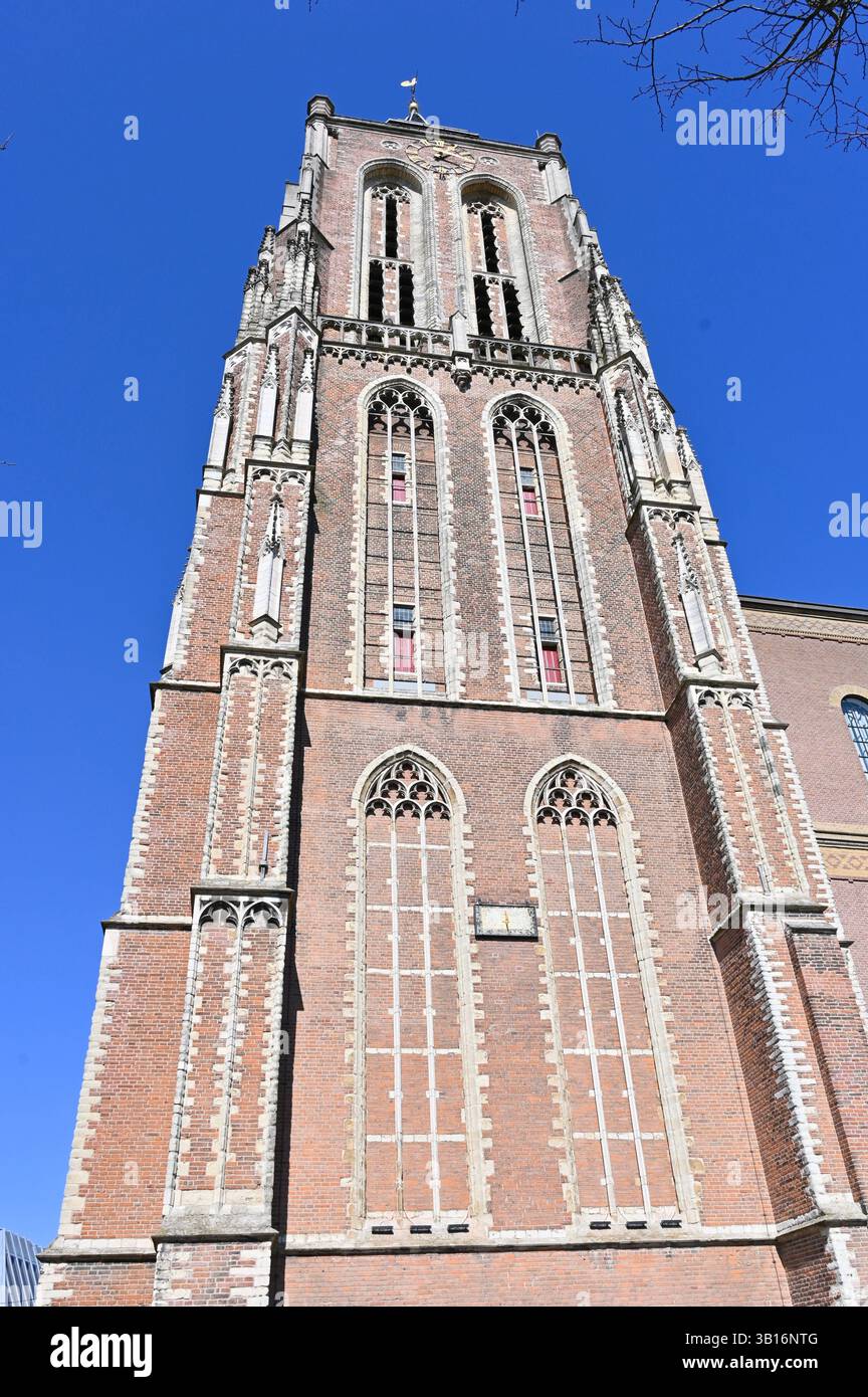The 60 meters tall Gothic St. Jan's clock tower is Gorinchem's ...