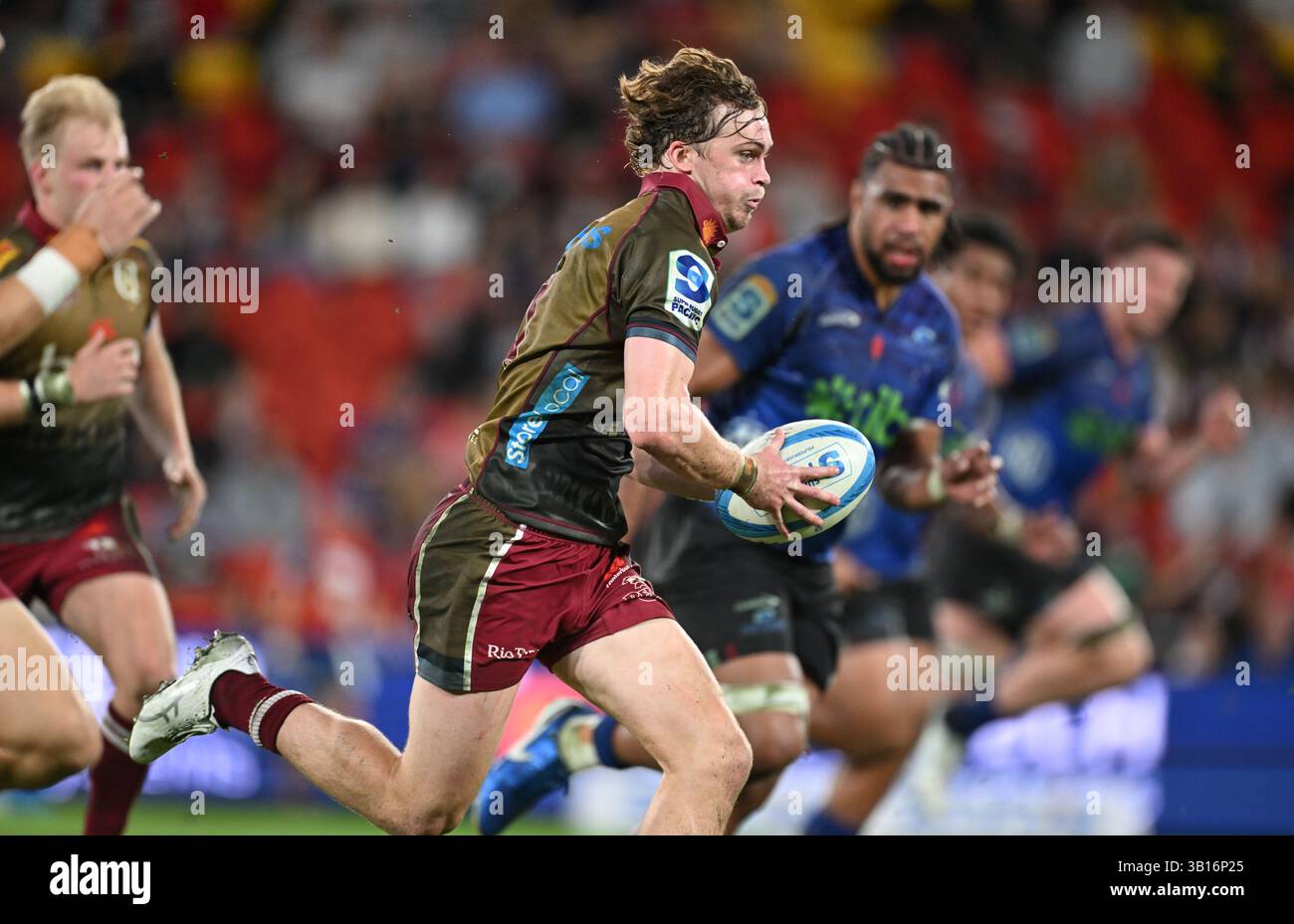 Tim Ryan of the Reds during the Super Rugby Pacific Round 9 match between the Queensland Reds ...