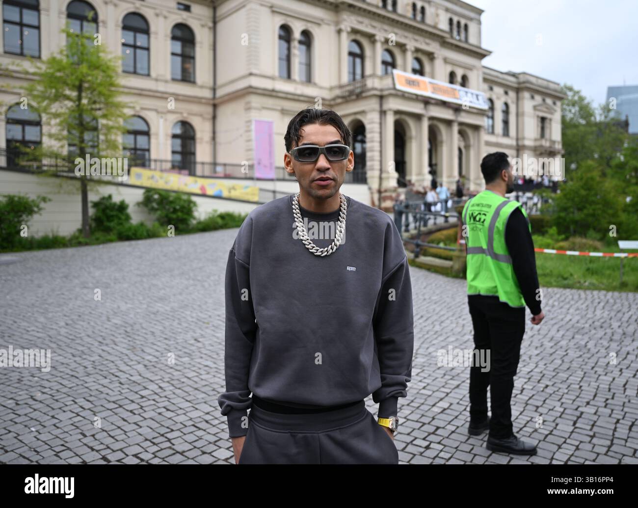 25 April 2025, Hesse, Frankfurt/M.: Instagram star Achraf Ait Bouzalim ...