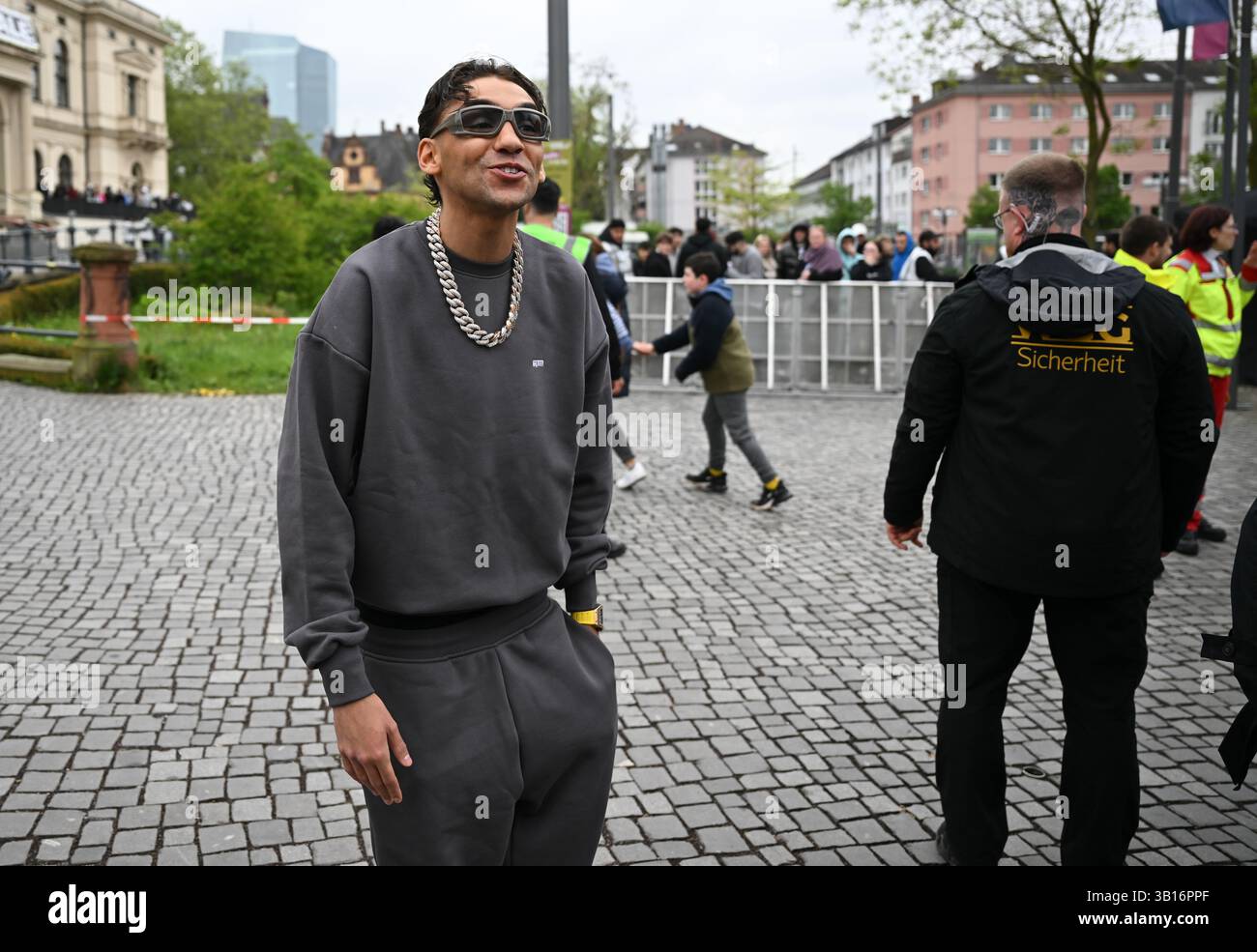 25 April 2025, Hesse, Frankfurt/M.: Instagram star Achraf Ait Bouzalim ...