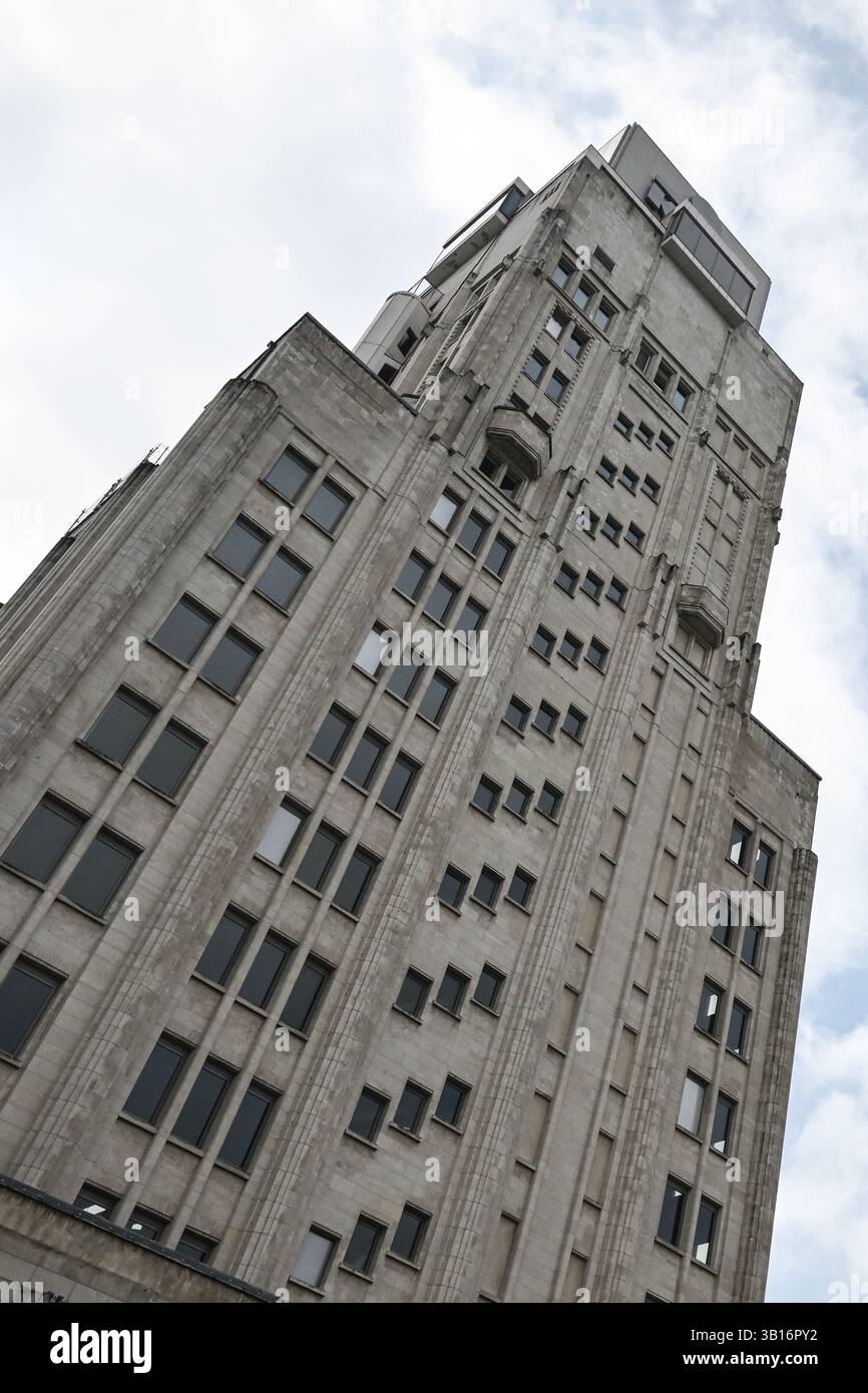 The Boerentoren tower pictured during a press moment from Katoen Natie ...