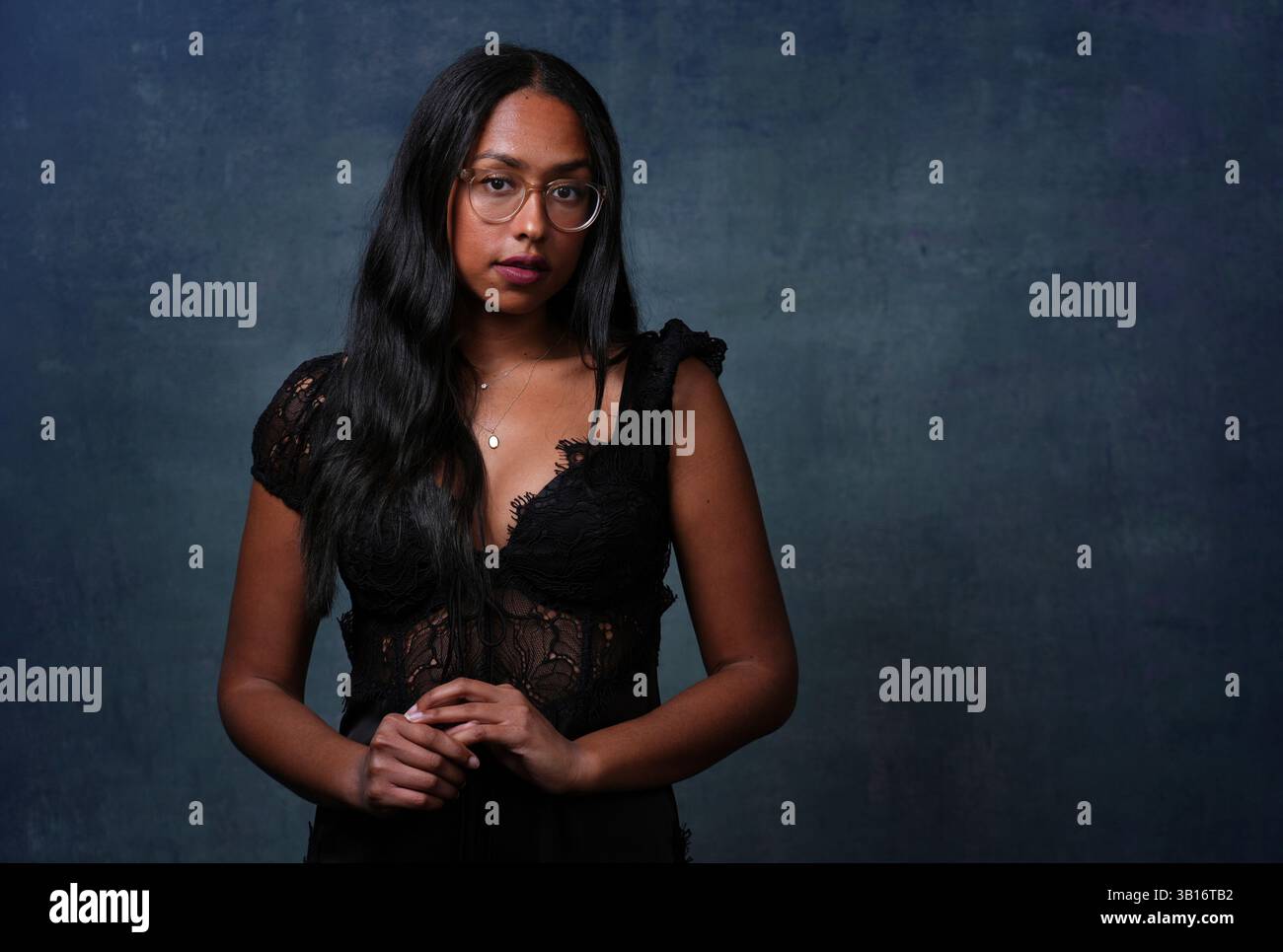 Singer-songwriter Jensen McRae poses for a portrait on Thursday, April 17, 2025, in Los Angeles ...
