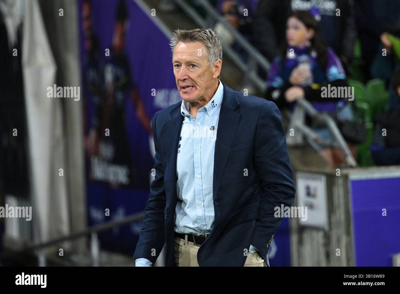 Storm head coach Craig Bellamy during the NRL Round 8 match between the ...