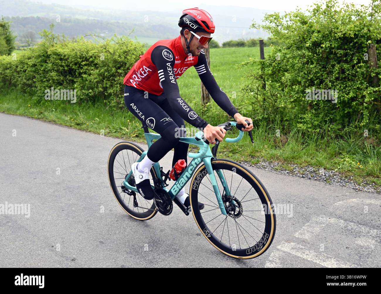 Remouchamps, Belgium. 25th Apr, 2025. French Kevin Vauquelin of Arkea ...
