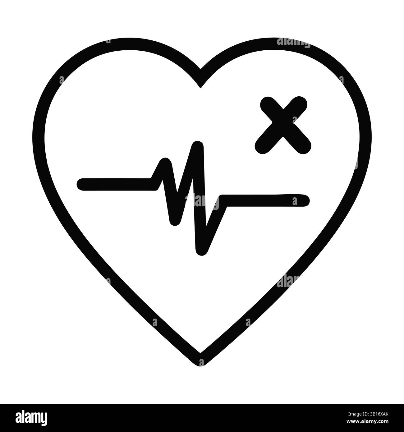 Outline health care icon. Pulse vector symbol, arrhythmia. Heart rate ...