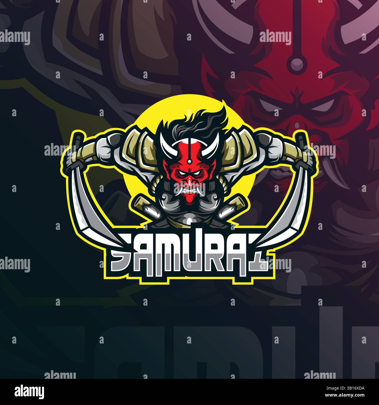 Samurai logo hi-res stock photography and images - Alamy