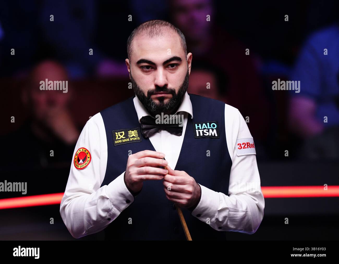 Hossein Vafaei during his match with Mark Williams on day seven of the ...