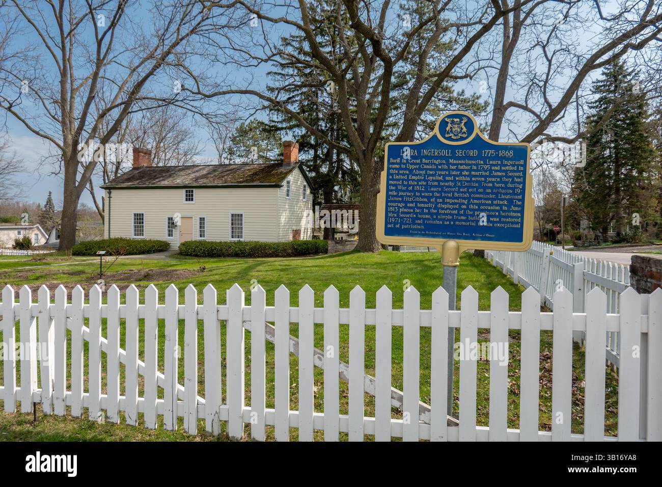 Laura Secord Homestead House In Queenston Ontario Canada, Canadian ...