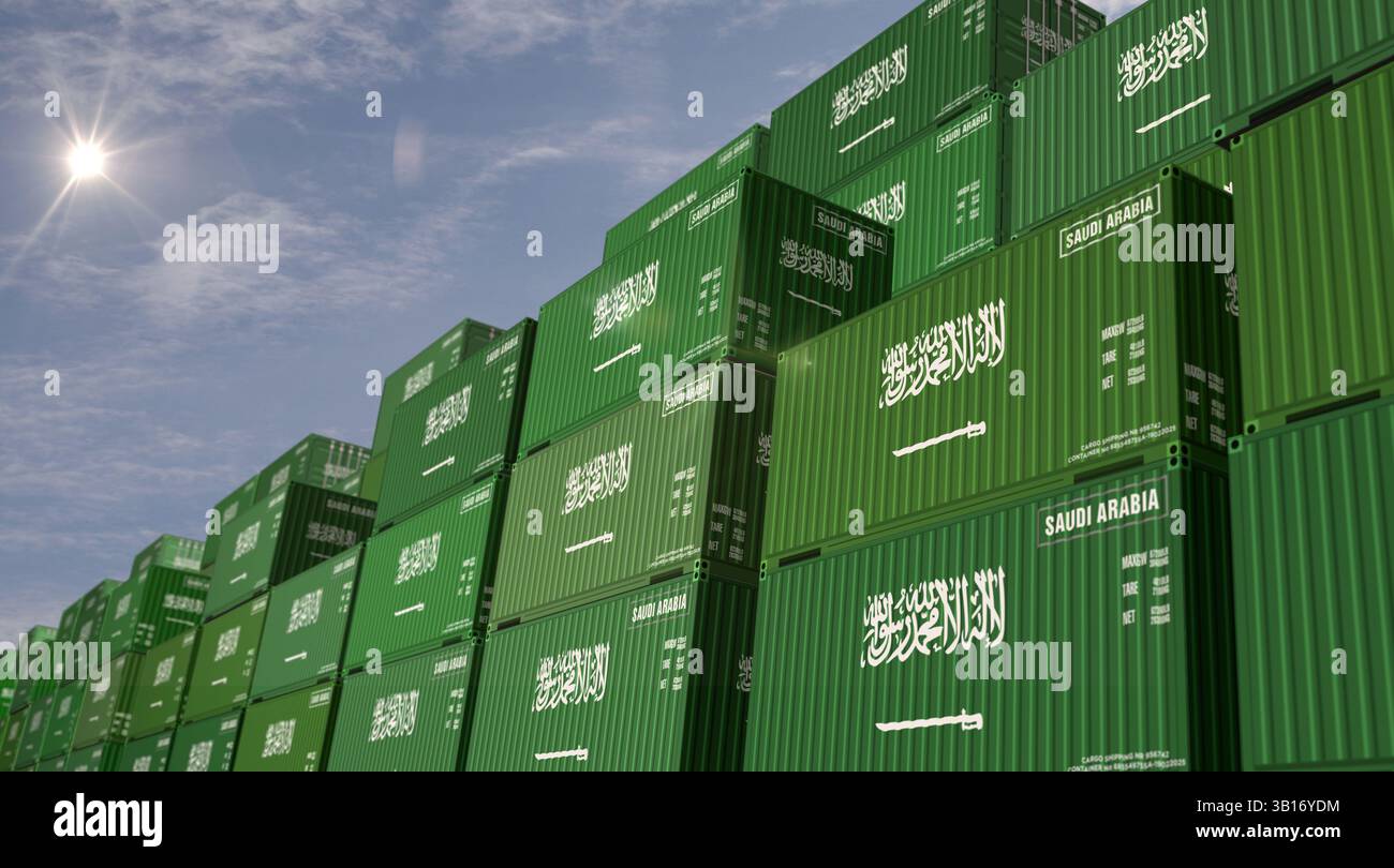 Cargo containers made in saudi hi-res stock photography and images - Alamy