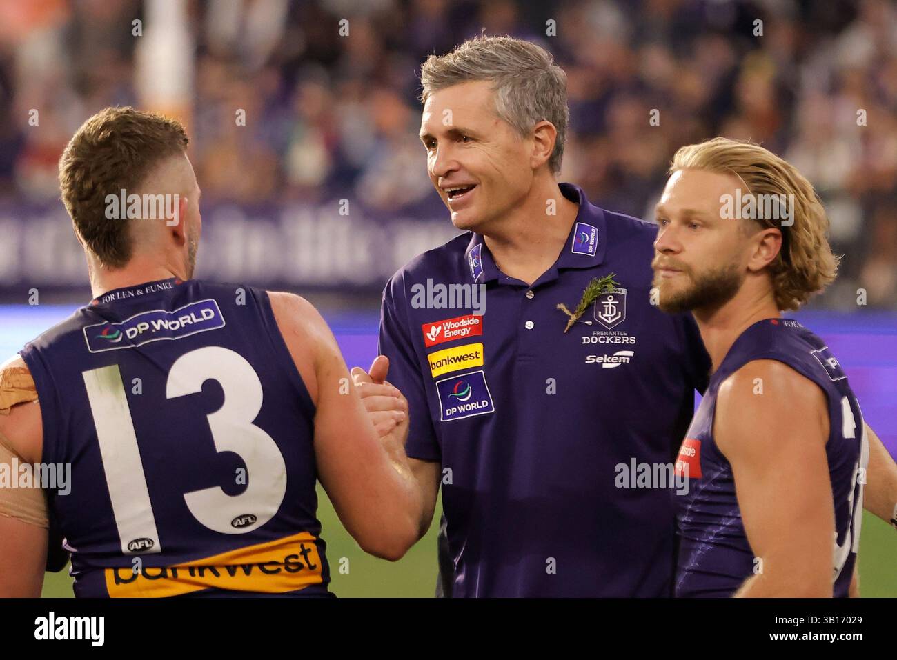 Perth, Australia. 25th Apr, 2025. Justin Longmuir, coach of the ...