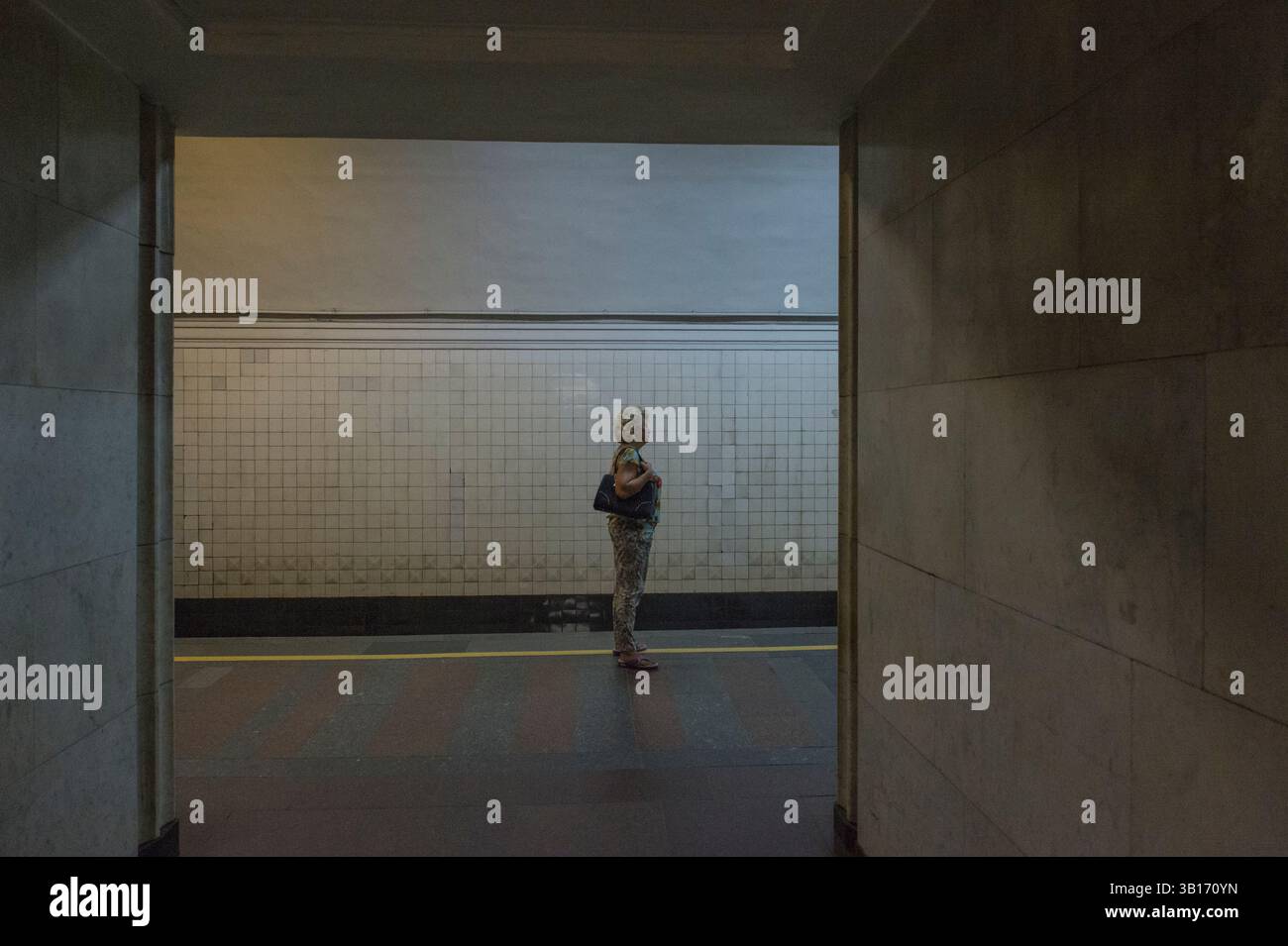 The metro system in Kiev was built during the era of the Soviet Union ...