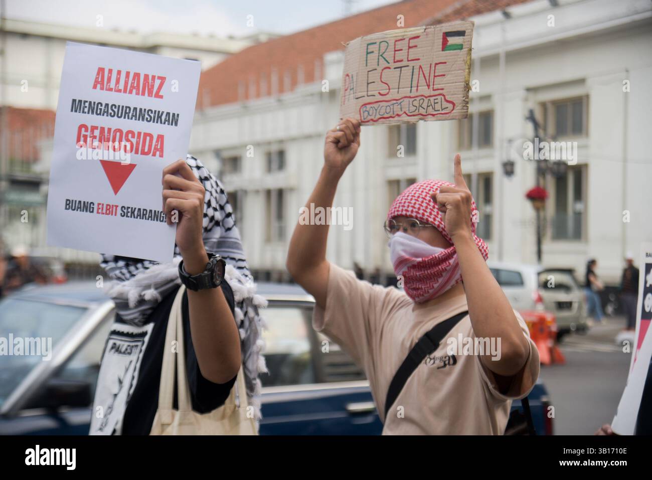 April 25, 2025, Bandung, West Java, Indonesia: Protesters who are ...