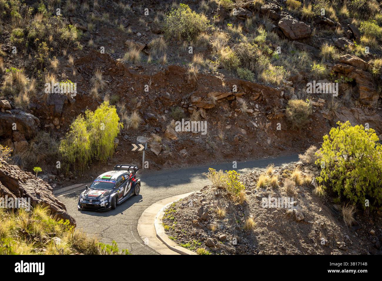 Las Palmas, Espagne. 25th Apr, 2025. 33 Elfyn EVANS, Scott MARTIN ...