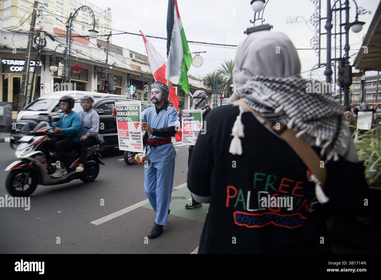 April 25, 2025, Bandung, West Java, Indonesia: Protesters who are ...