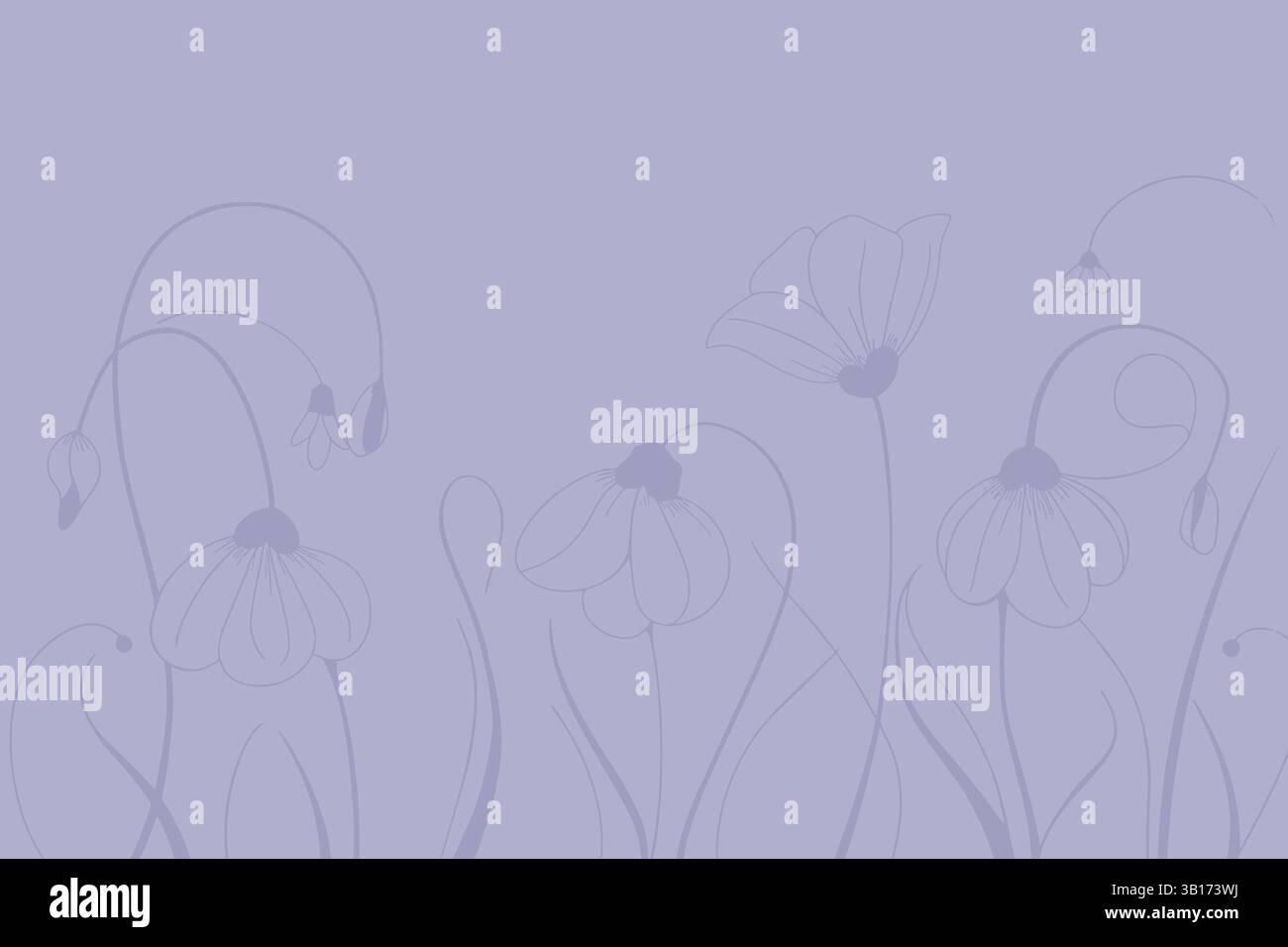 Abstract line art flowers Stock Vector Images - Alamy