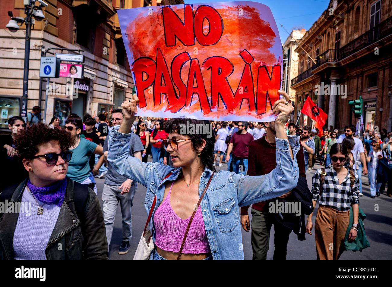 Italy s Liberation Day from nazism and fascism PALERMO, ITALY - APRIL ...