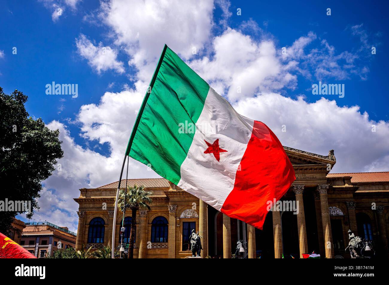 Italy s Liberation Day from nazism and fascism PALERMO, ITALY - APRIL ...