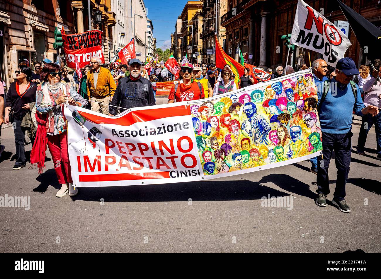 Italy s Liberation Day from nazism and fascism PALERMO, ITALY - APRIL ...