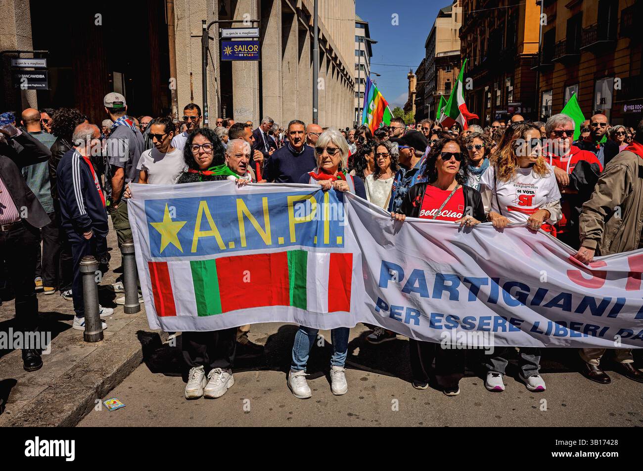 Italy s Liberation Day from nazism and fascism PALERMO, ITALY - APRIL ...