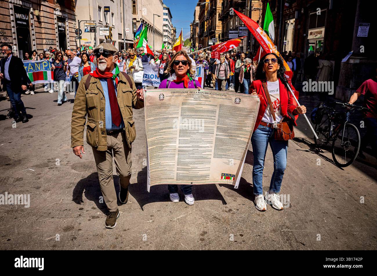 Italy s Liberation Day from nazism and fascism PALERMO, ITALY - APRIL ...