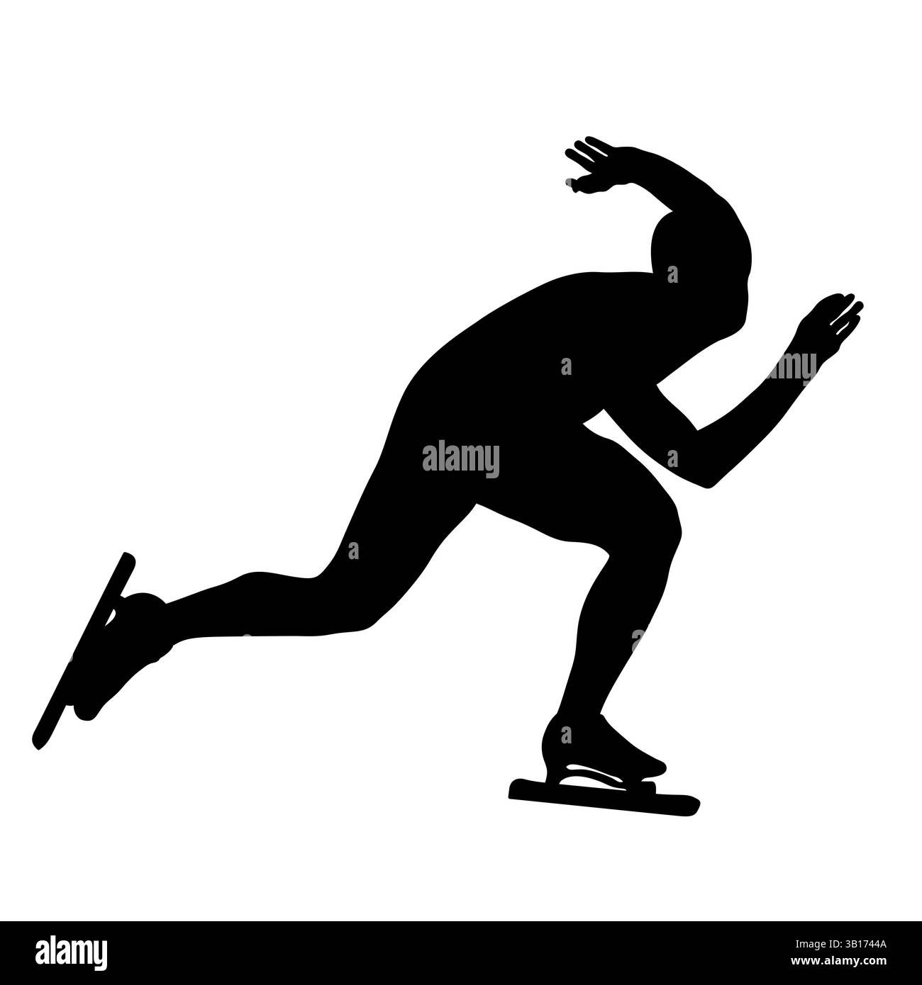 Speed skating event Black and White Stock Photos & Images - Alamy